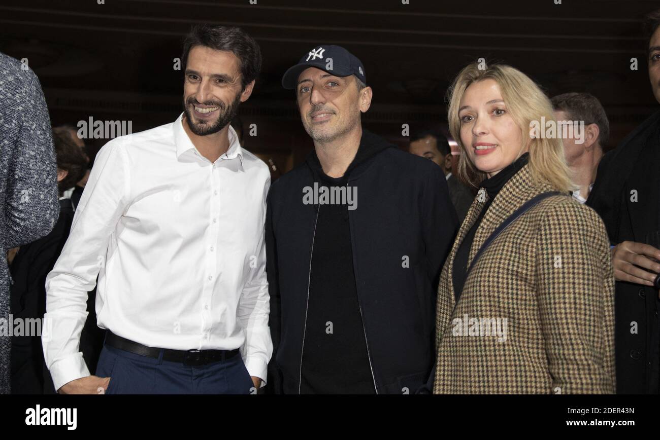 Tony estanguet, Gad Elmalehand Anne Marivin during the Presenation in ...