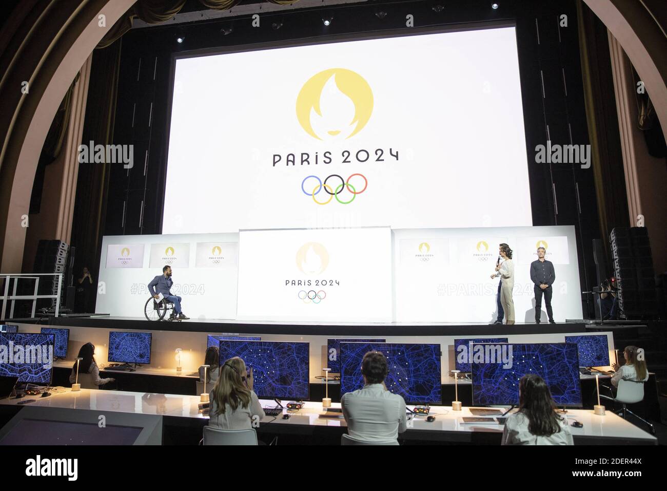 Presenation in preview of the official logo of the Paris 2024 Olympic ...
