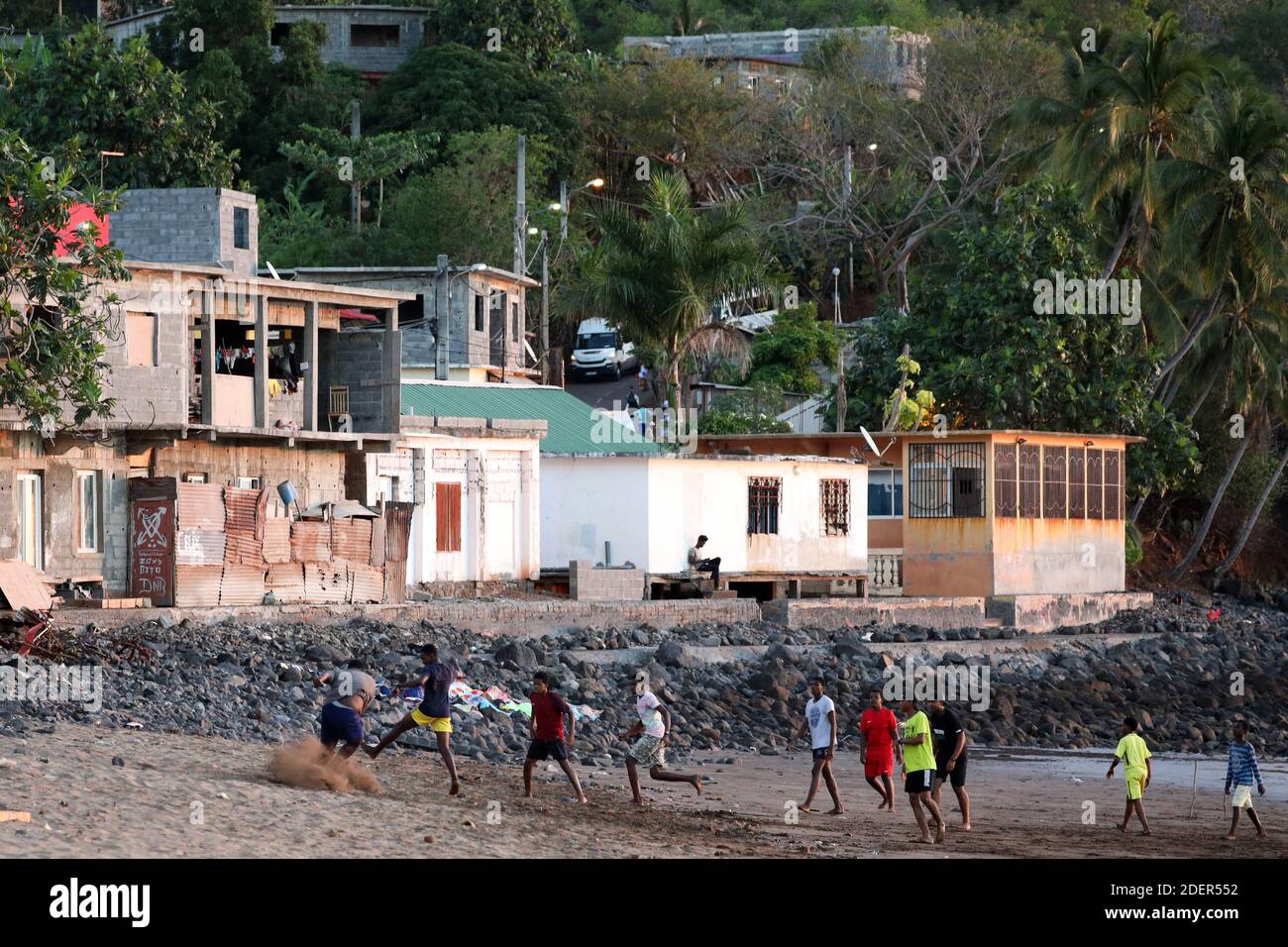 Atmosphere during the visit of the French President in the French ...