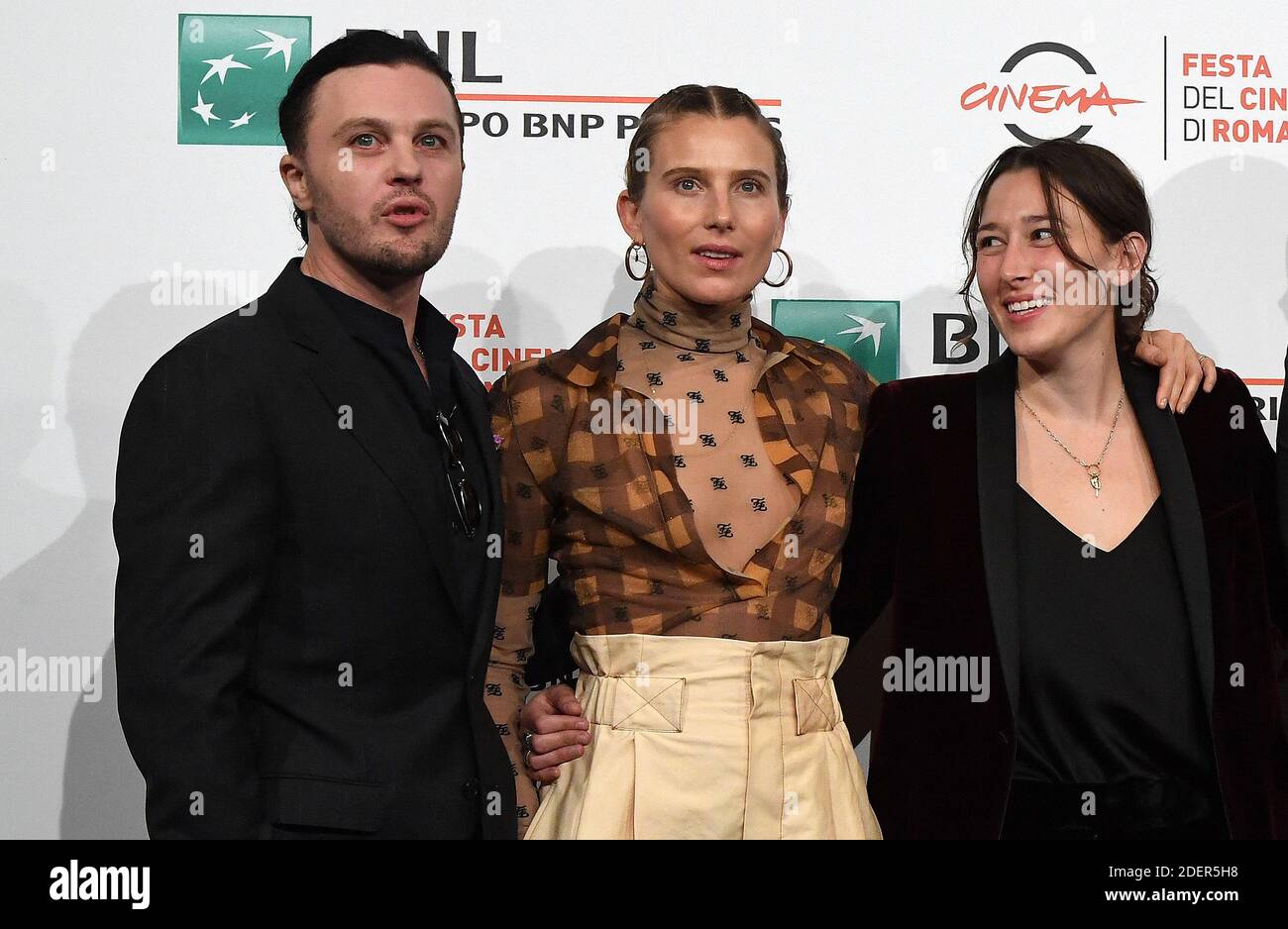 Michael Pitt, Dree Hemingway and Sam Quartin attend the photocall of ...