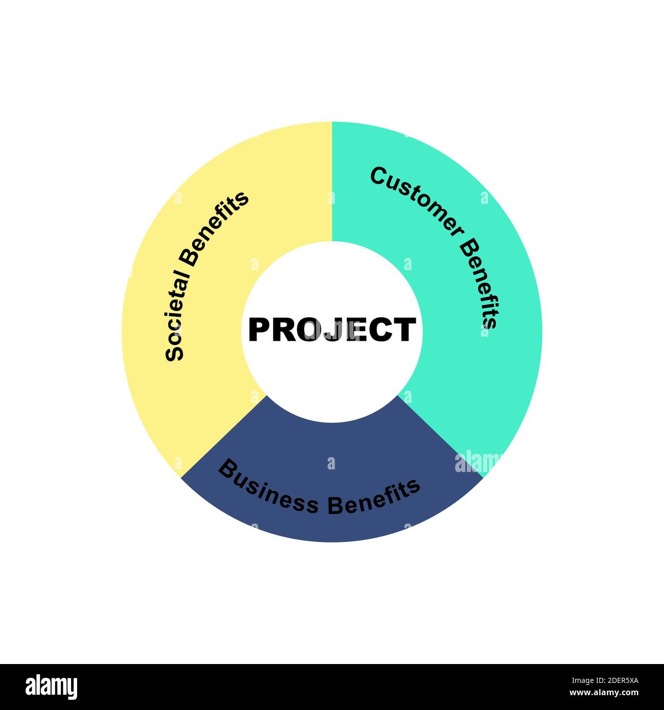 Diagram of Project Business concept with keywords. EPS 10 isolated on ...