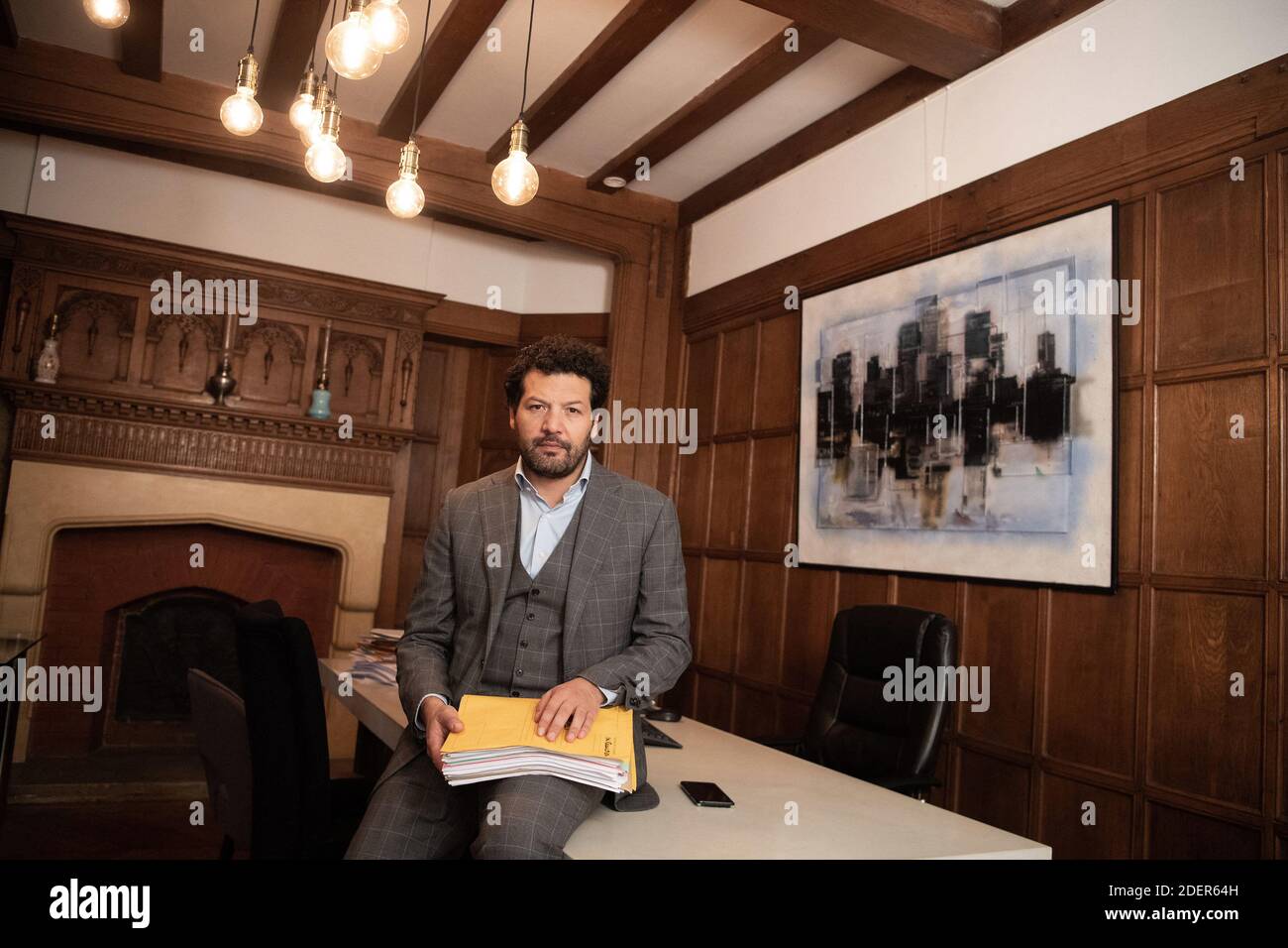 Exclusive - Lawyer Arie Alimi poses at his office in Paris, France on ...