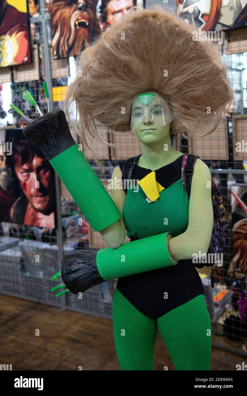 A cosplayer attending the Comic Con Paris 2019 at the Grande Halle de ...