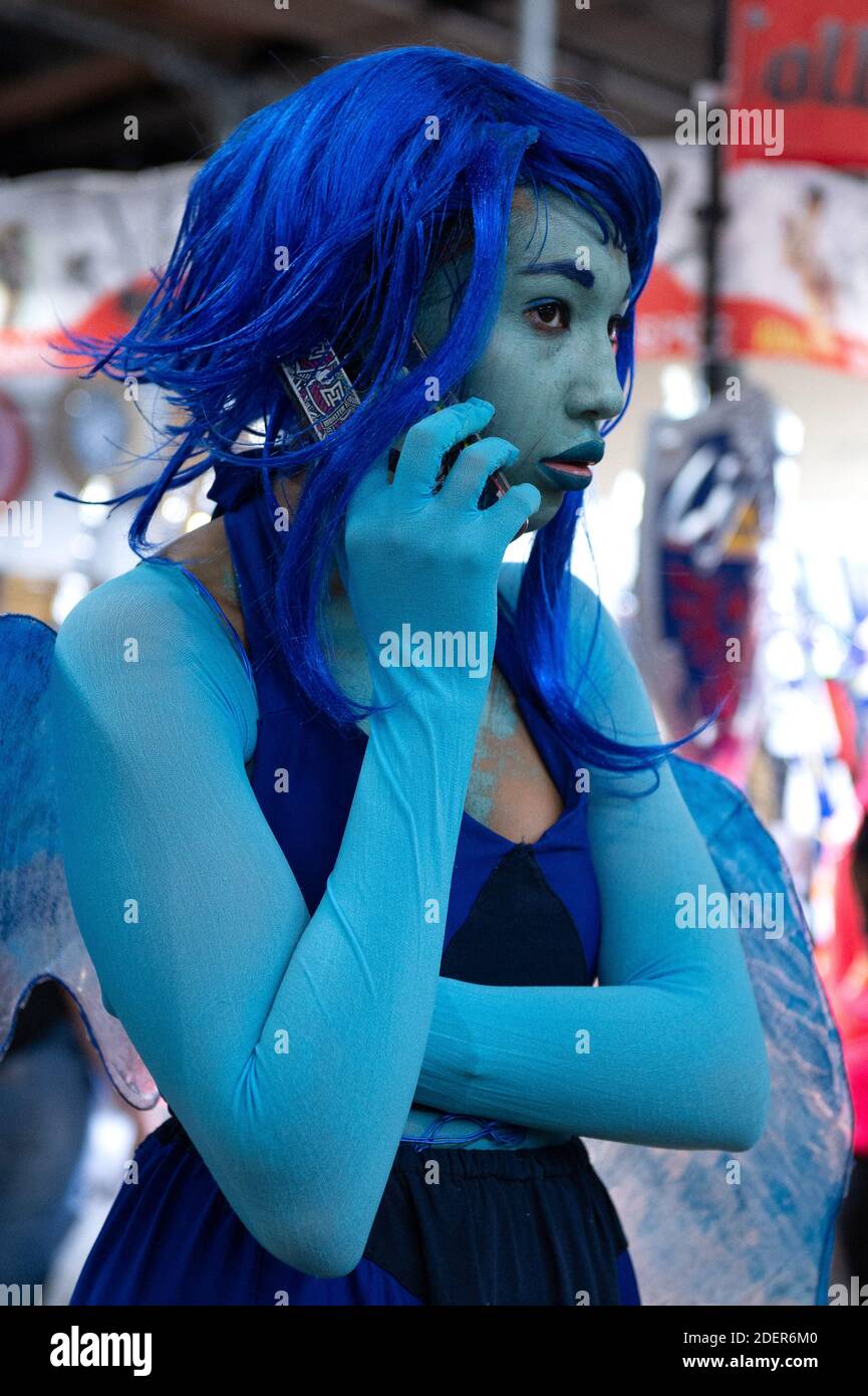A cosplayer attending the Comic Con Paris 2019 at the Grande Halle de ...
