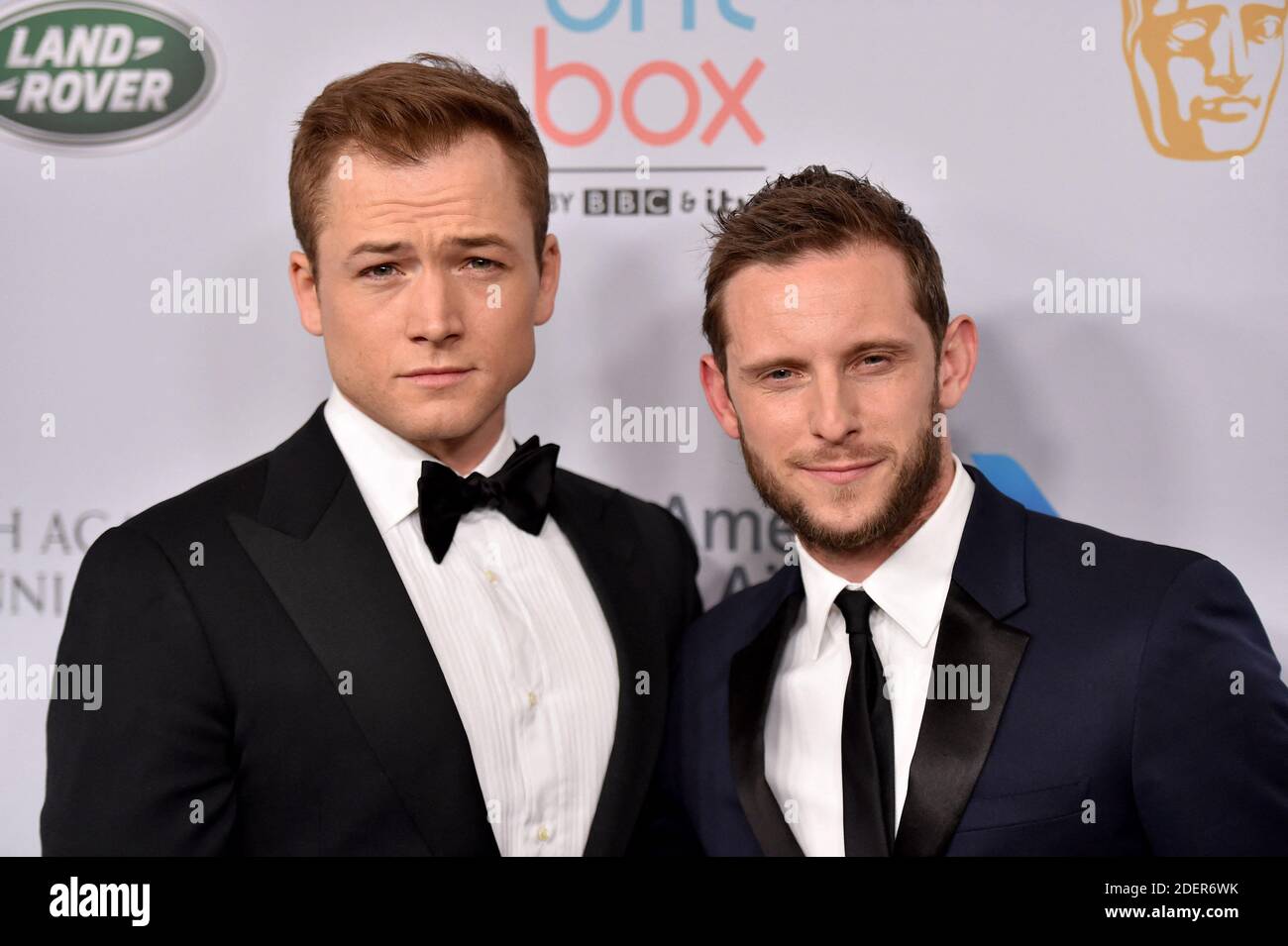 Taron Egerton, Jamie Bell attend the 2019 British Academy Britannia ...