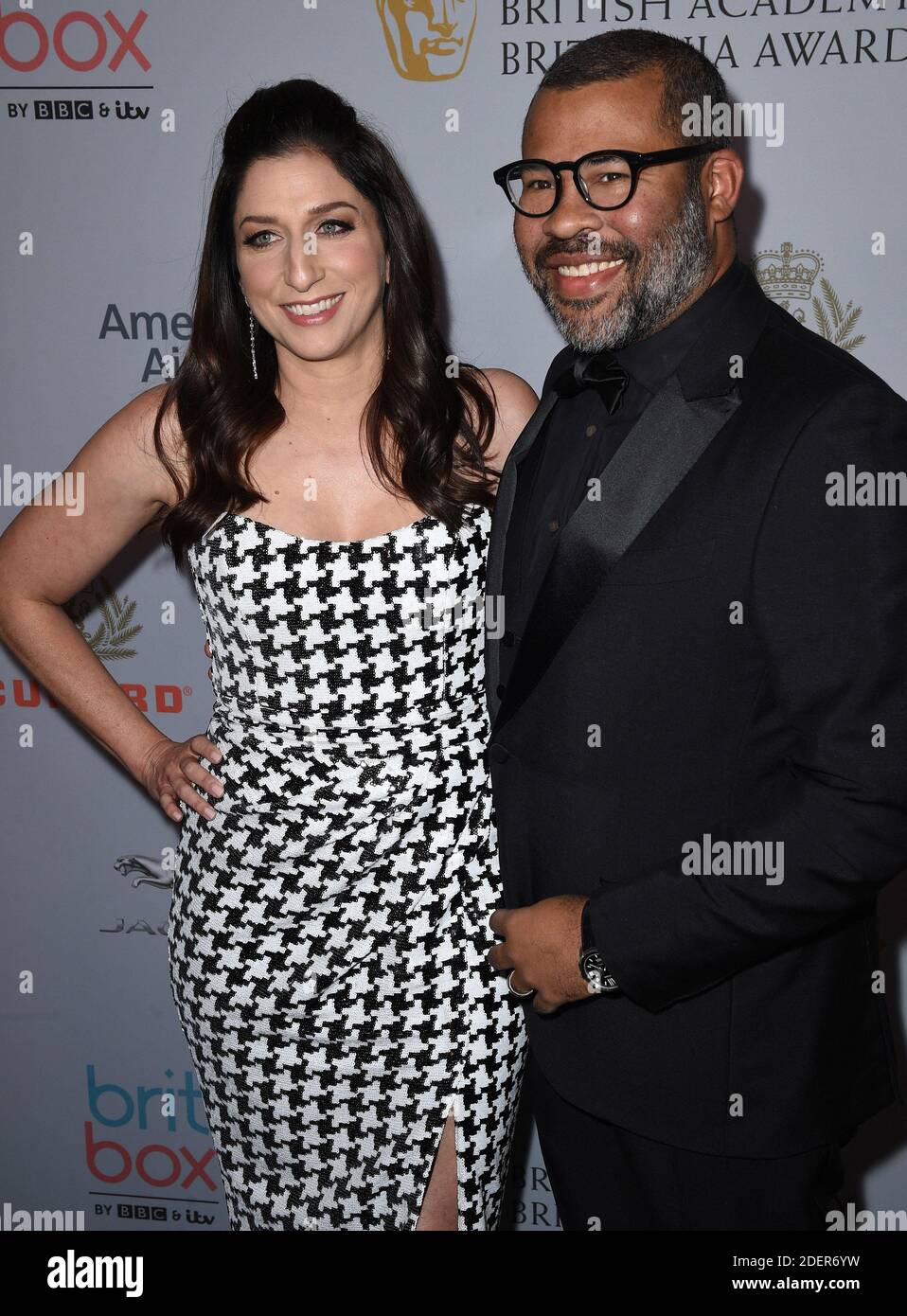 Chelsea Peretti Jordan Peele Attend The 2019 British Academy Britannia