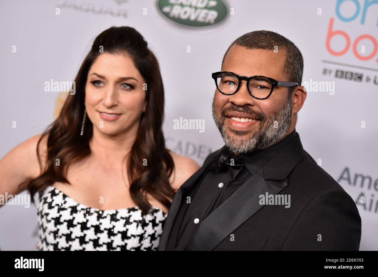 Chelsea Peretti, Jordan Peele attend the 2019 British Academy Britannia ...