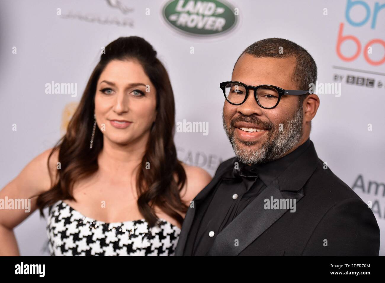 Chelsea Peretti Jordan Peele Attend The 2019 British Academy Britannia