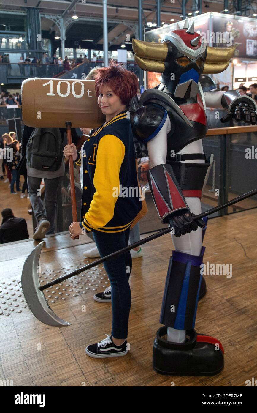 A cosplayer dressed as Laura (Nicky Larson) attending the Comic Con ...