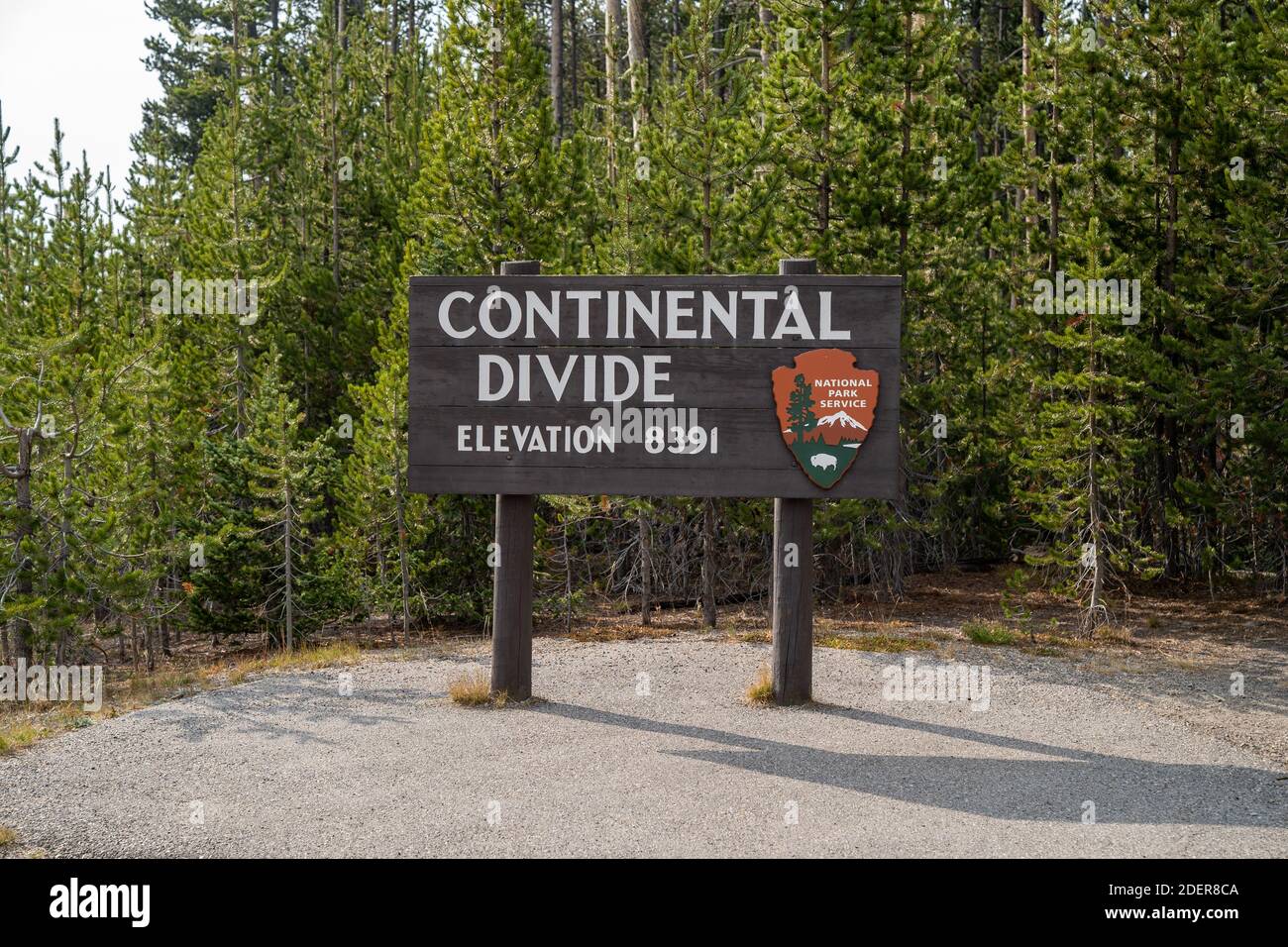 Continental divide yellowstone sign hi-res stock photography and images ...