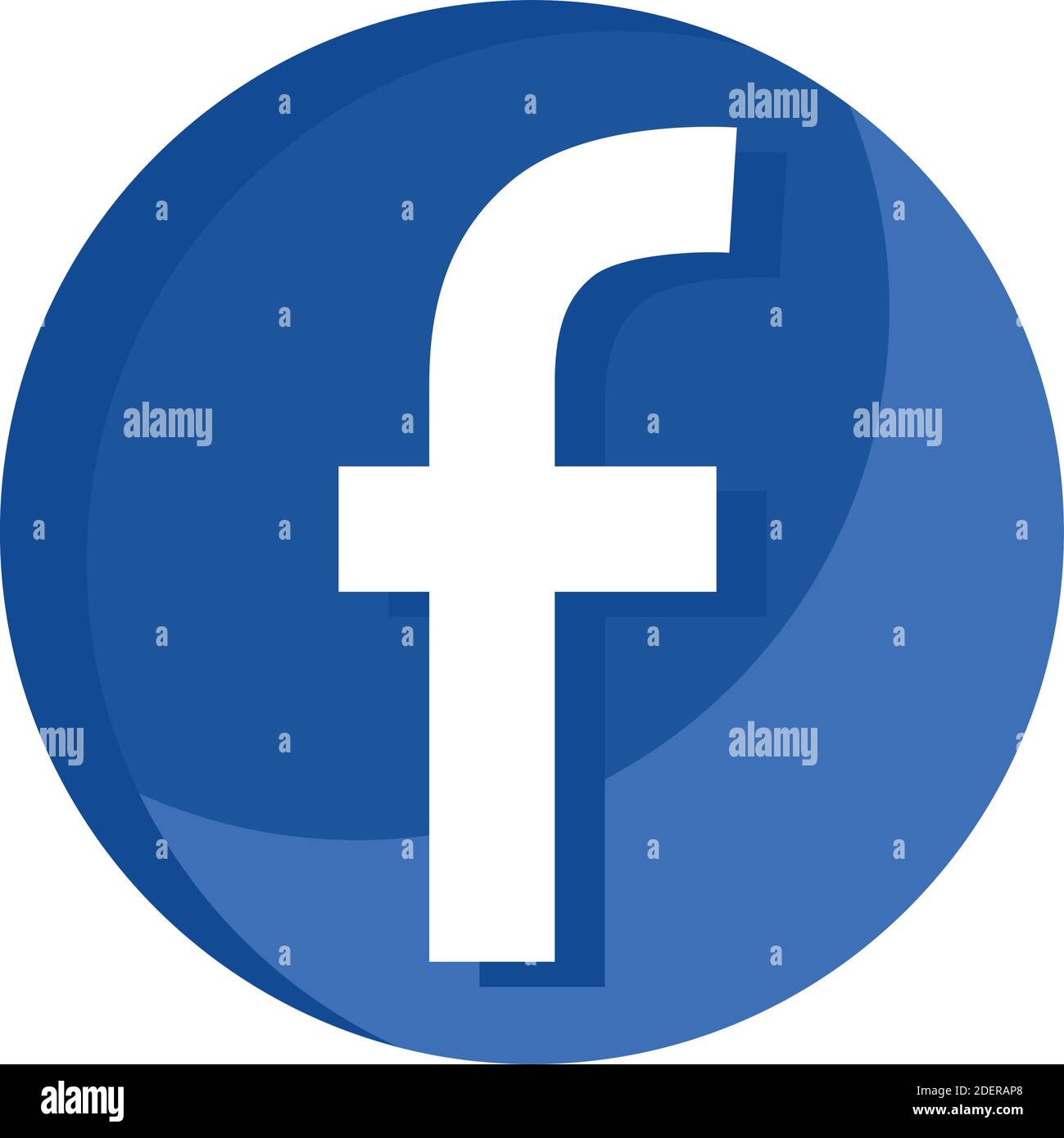 social media facebook logo flat style icon Stock Vector Image & Art - Alamy