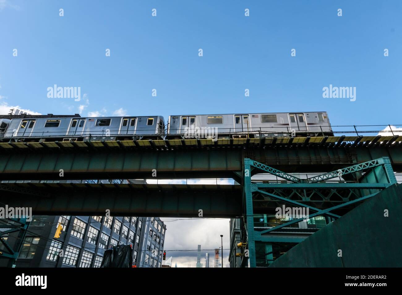 Different view under the railway of the subway Stock Photo - Alamy