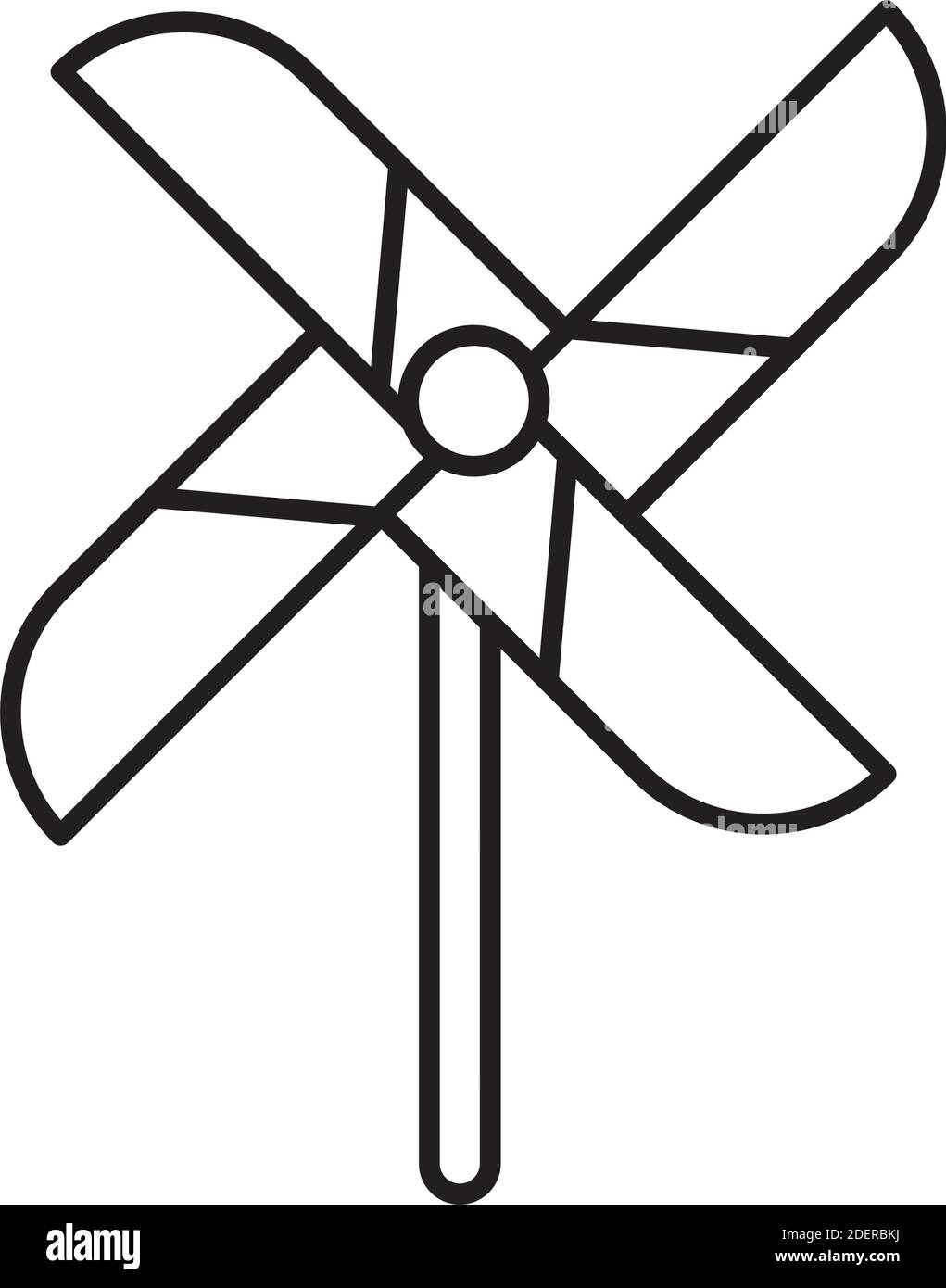 wind turbine toy line style icon vector illustration design Stock ...