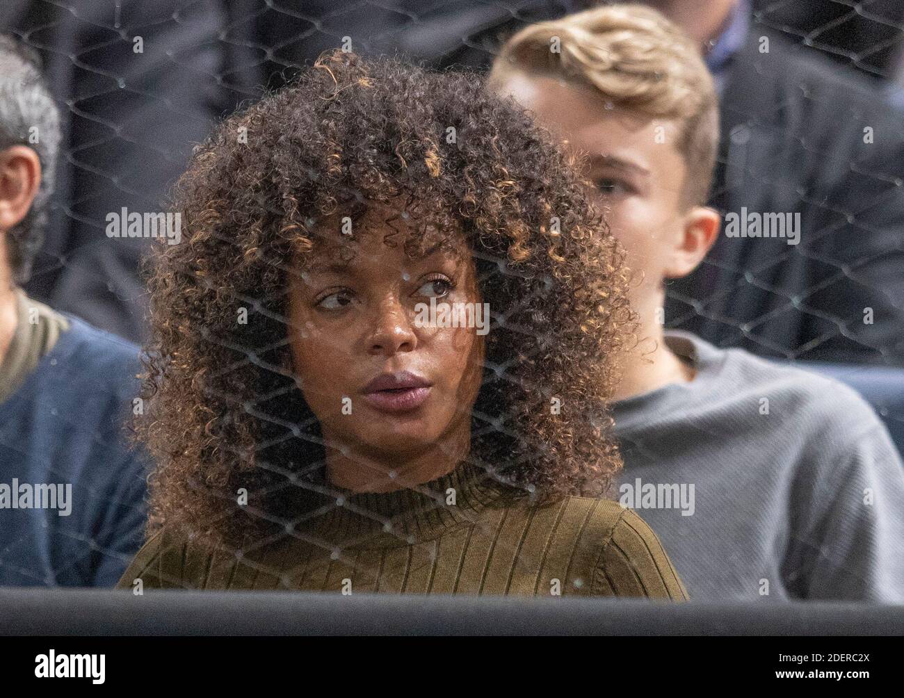 Jeremy Chardy's Wife, Susan Gossage during the Rolex Paris Masters, Day ...