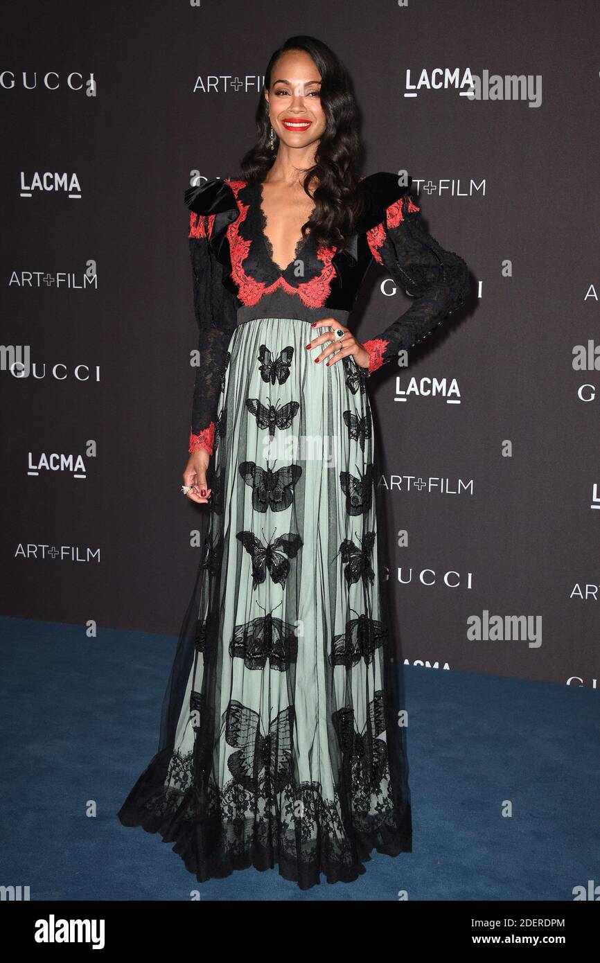 Zoe Saldana attends the 2019 LACMA 2019 Art + Film Gala on November 02 ...