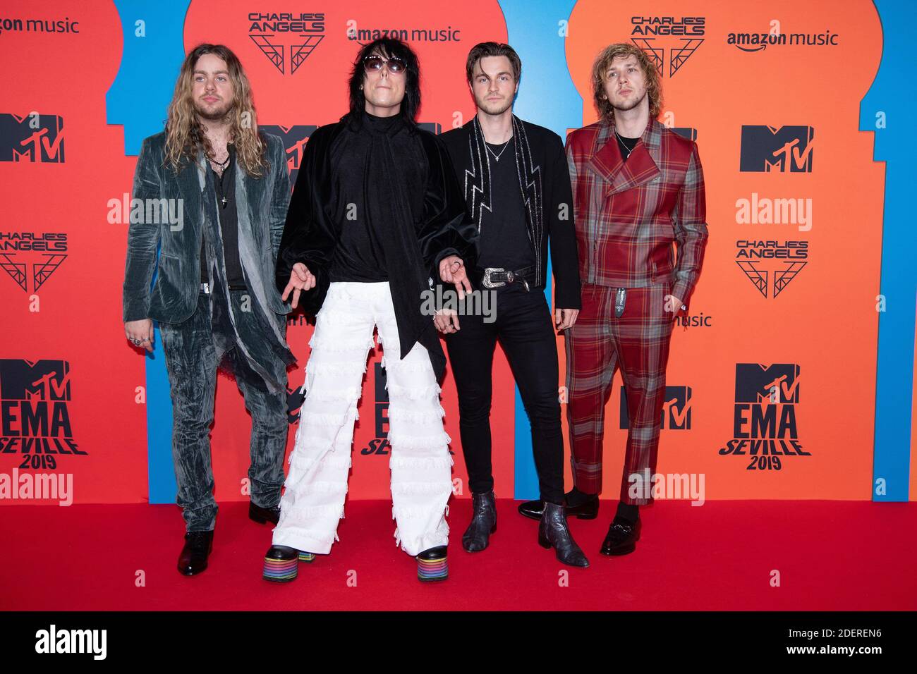 'The Struts' Adam Slack, Luke Spiller, Jed Elliott and Gethin Davies ...