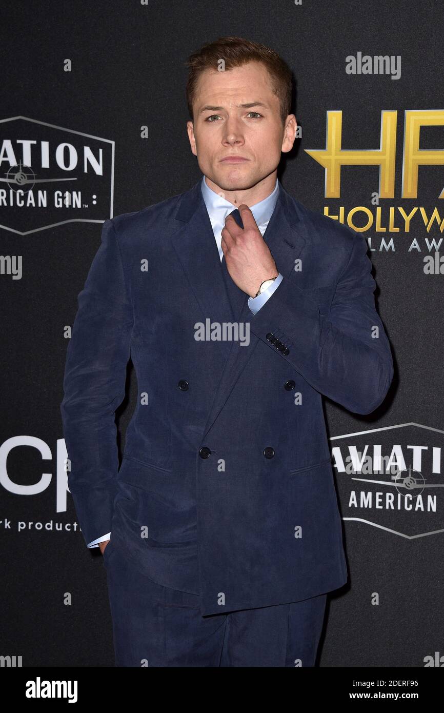 Taron Egerton attends the 23rd Annual Hollywood Film Awards at The ...