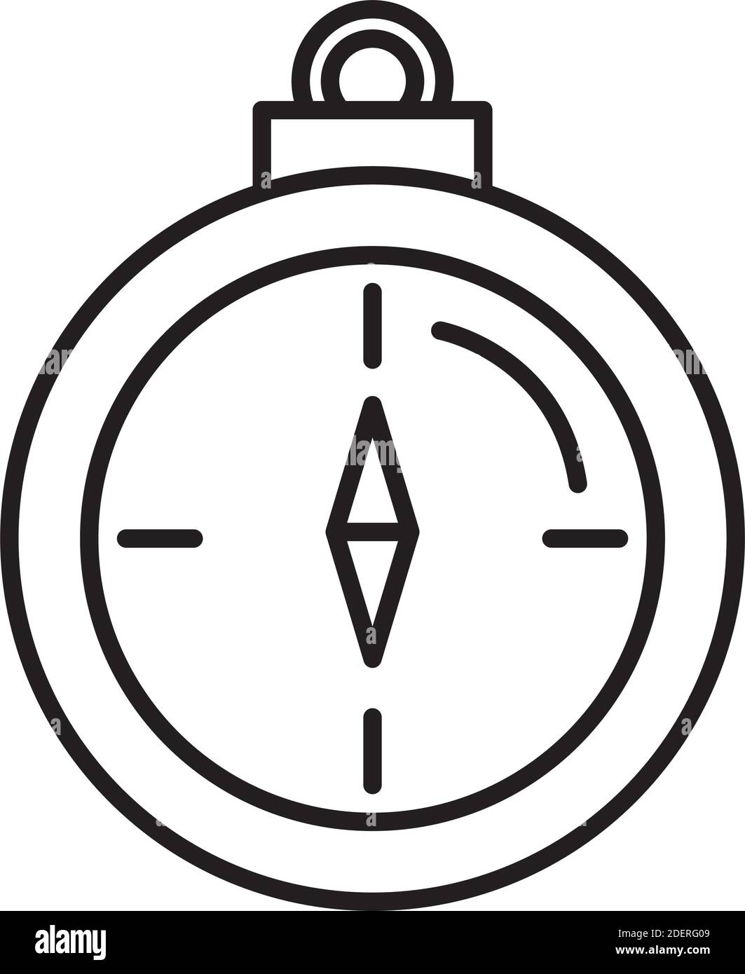 compass guide device line style icon Stock Vector Image & Art - Alamy