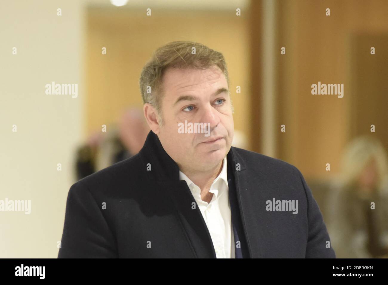 Businessman and a member of the FN, Axel Loustau at the at Paris courthouse, for the trial on ...