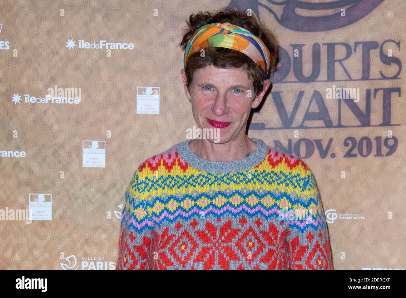 Marion Vernoux attending the opening of the Paris Courts Devant ...