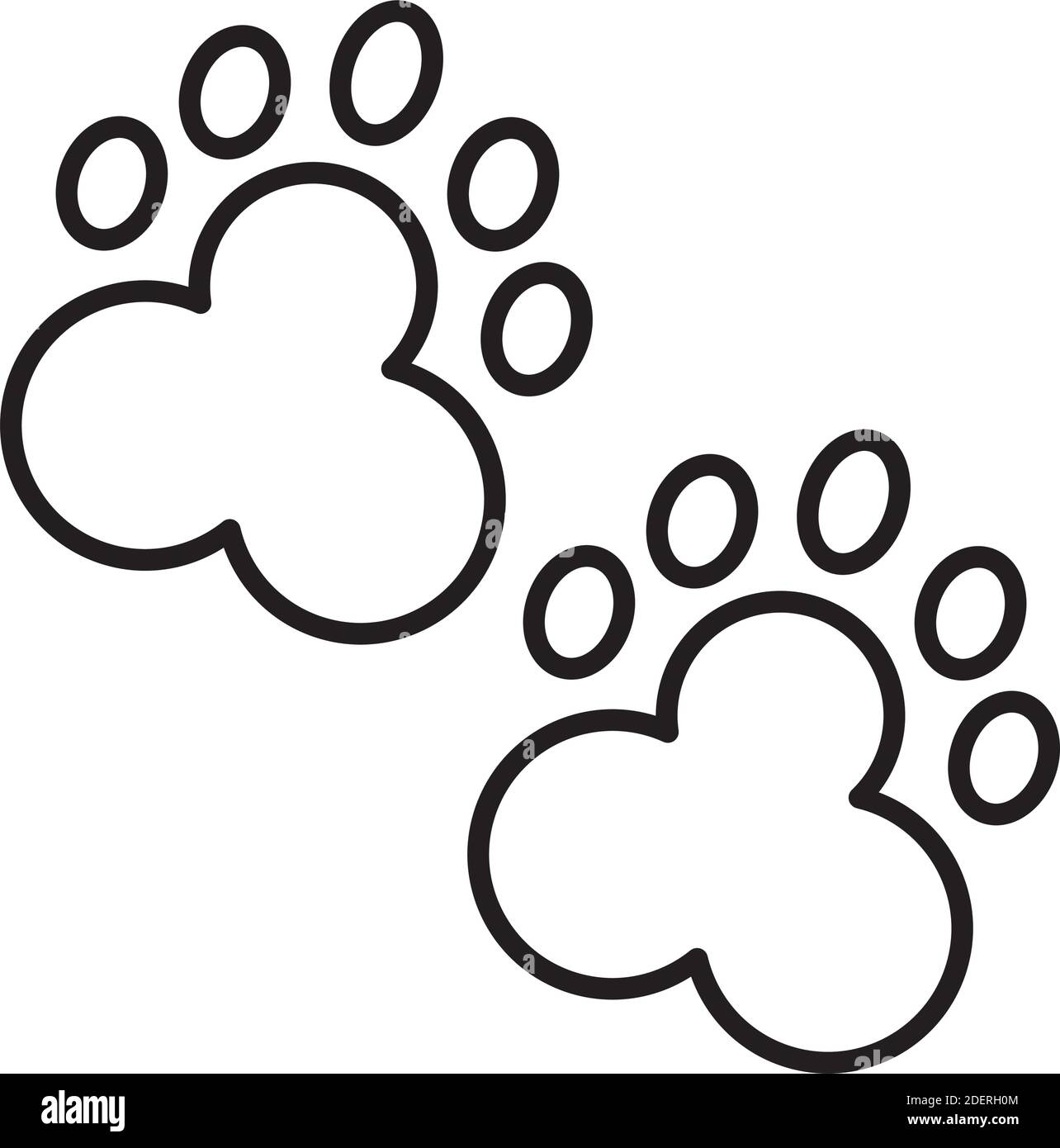 Bear pawprint pattern hi-res stock photography and images - Alamy