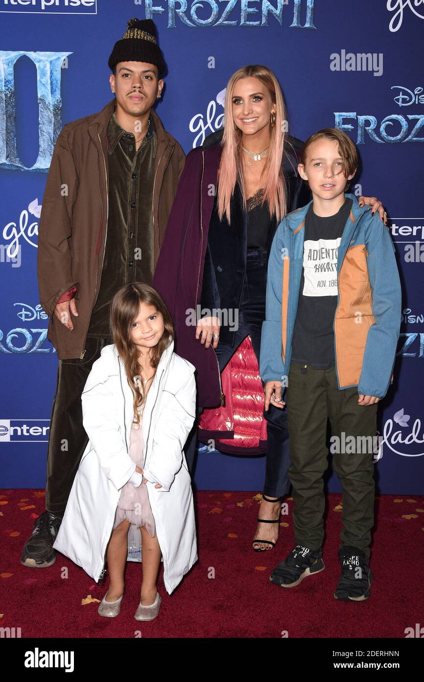 Bronx Wentz, Evan Ross, Ashlee Simpson, and Jagger Snow Ross attend the ...