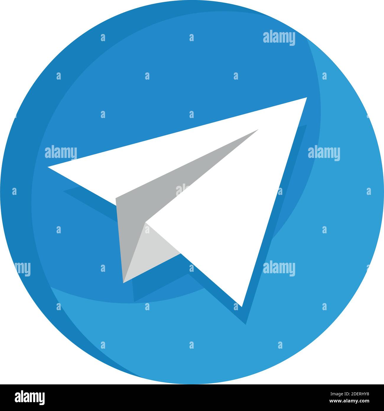 telegram social media logo flat style icon Stock Vector Image & Art - Alamy