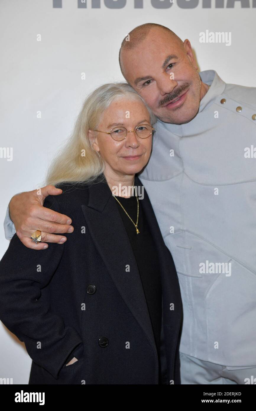 Exclusive - Dominique Issermann with Thierry Mugler pose during the ...