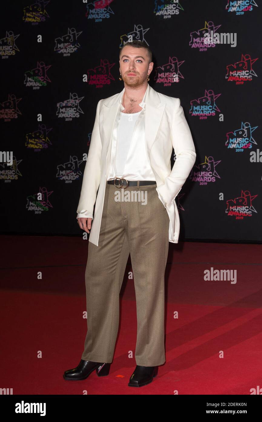 Sam Smith arriving to the 21st NRJ Music Awards ceremony held at the ...