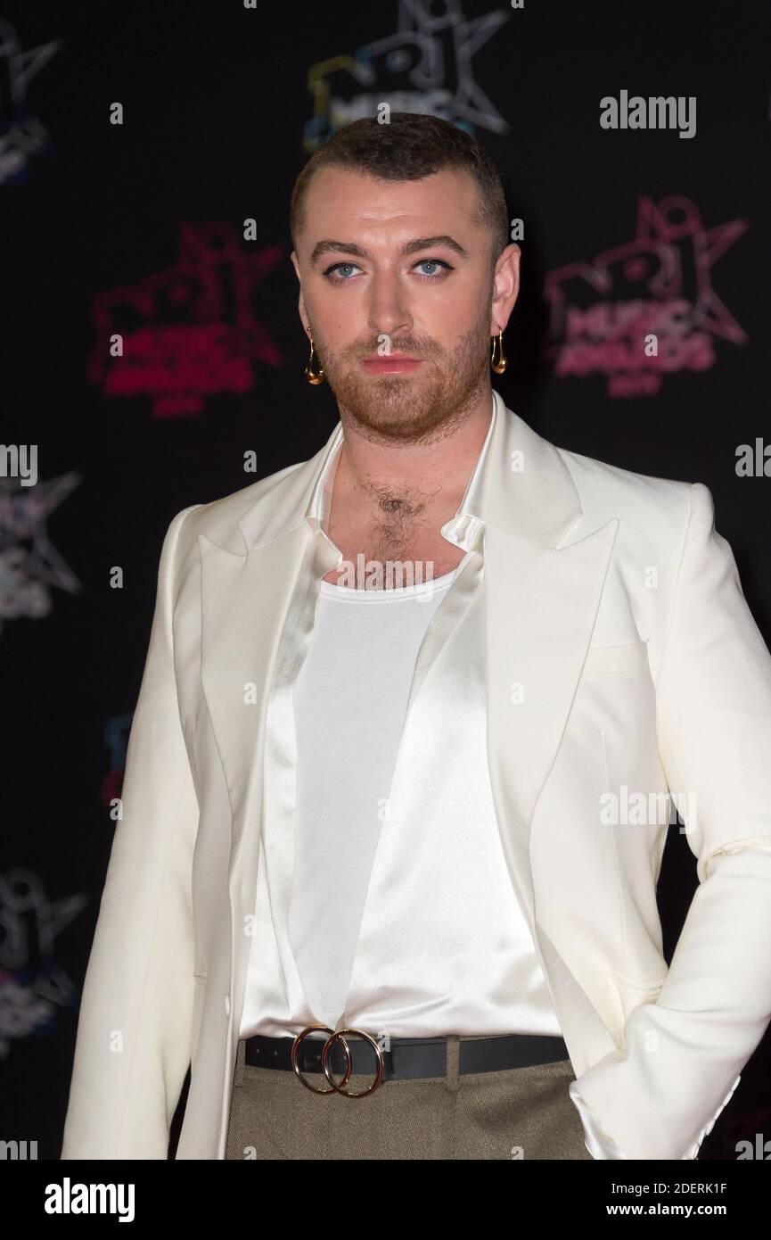 Sam Smith arriving to the 21st NRJ Music Awards ceremony held at the ...