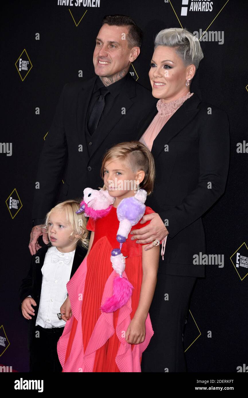 P!nk, Carey Hart, Jameson Moon Hart and Willow Sage Hart attend the ...