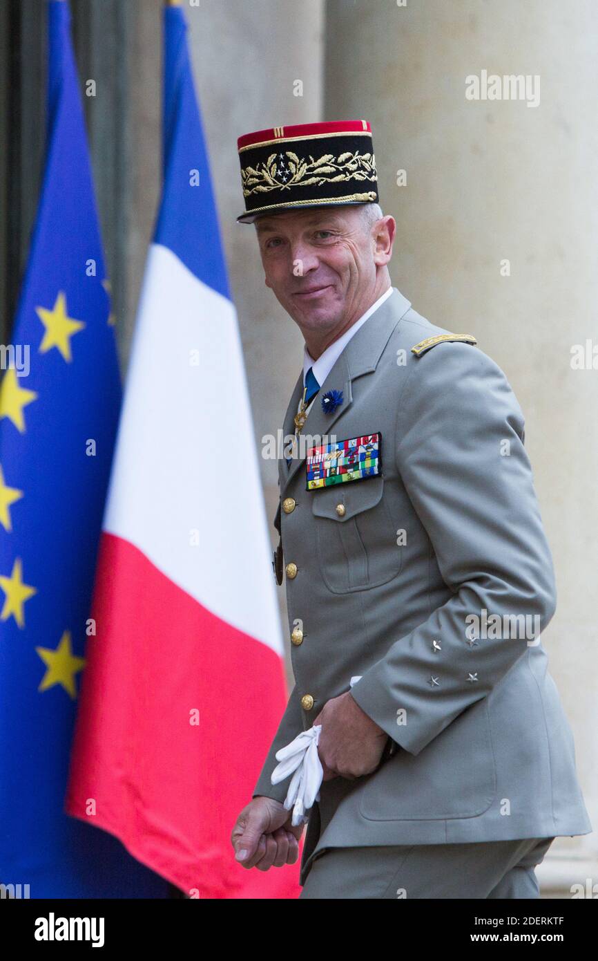 Chief of defence staff Francois Lecointre arrives at the Elysee Palace ...