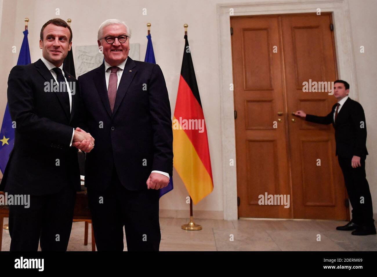 French President Emmanuel Macron and German President Frank-Walter ...