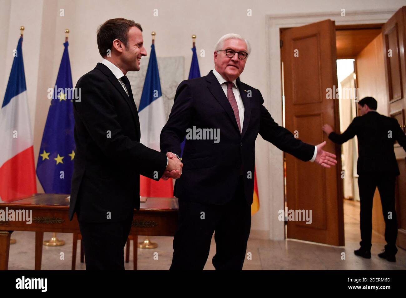 French President Emmanuel Macron and German President Frank-Walter ...