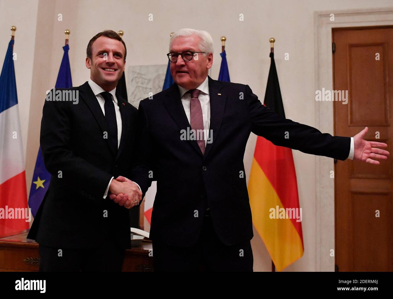 French President Emmanuel Macron and German President Frank-Walter ...