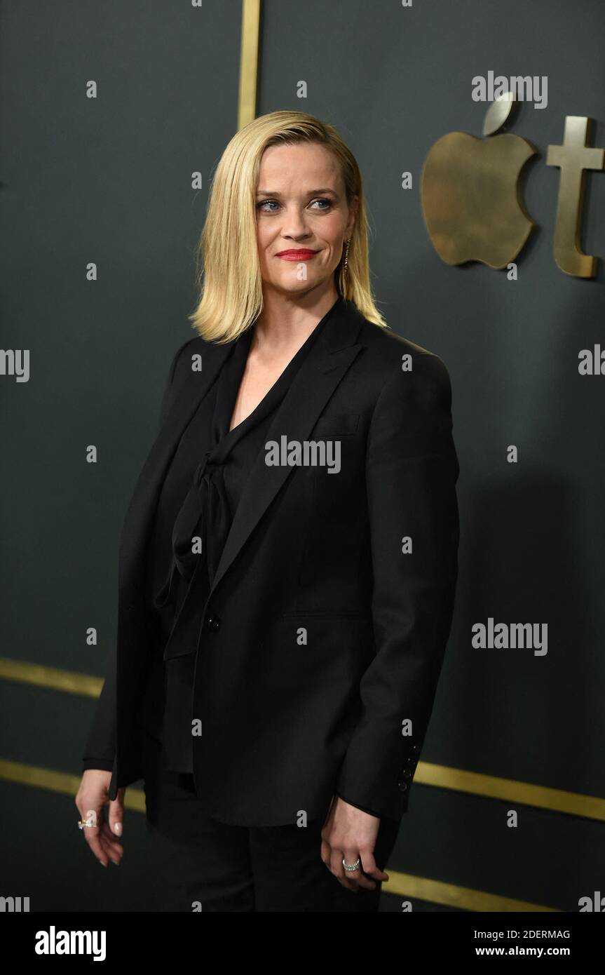 Reese Witherspoon attends the premiere Of Apple TV+'s "Truth Be Told ...