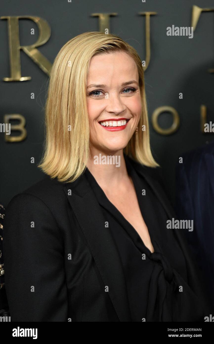 Reese Witherspoon attends the premiere Of Apple TV+'s "Truth Be Told ...