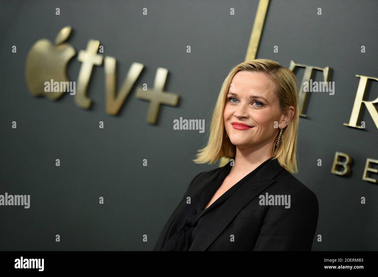 Reese Witherspoon attends the premiere Of Apple TV+'s "Truth Be Told ...