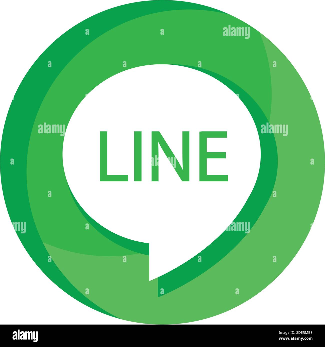 line social media logo flat style icon Stock Vector Image & Art - Alamy