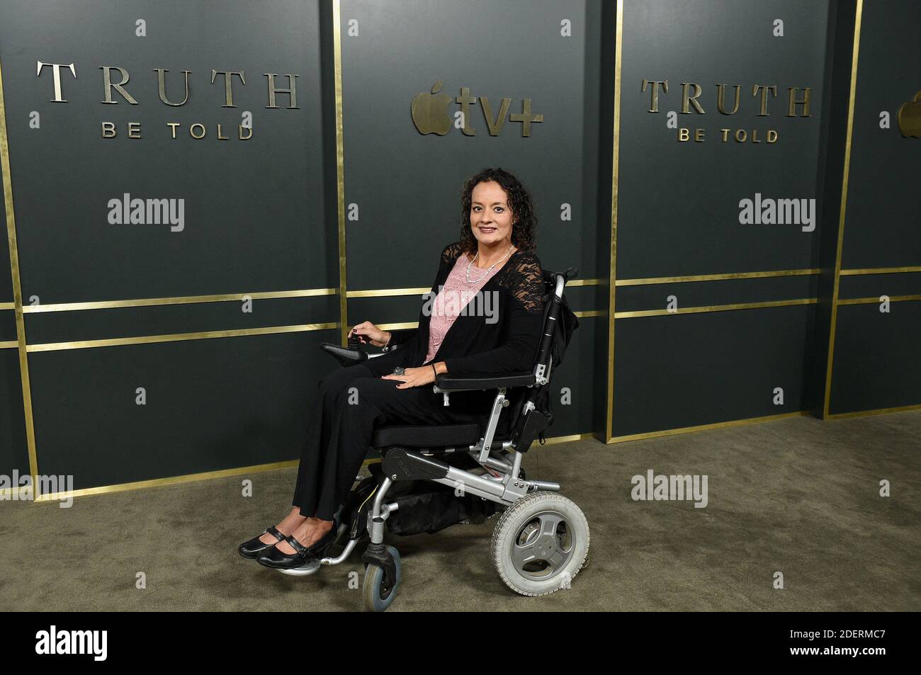 Diana Romero attends the premiere Of Apple TV+'s "Truth Be Told" at ...