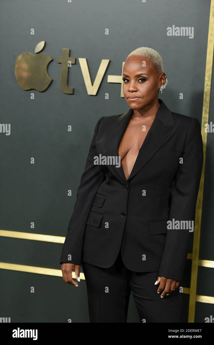 Haneefah Wood attends the premiere Of Apple TV+'s "Truth Be Told" at ...