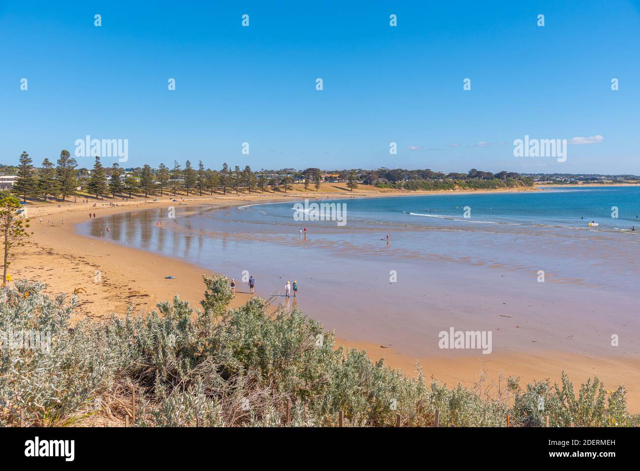 View of a beach at Torquay, Australia Stock Photo - Alamy