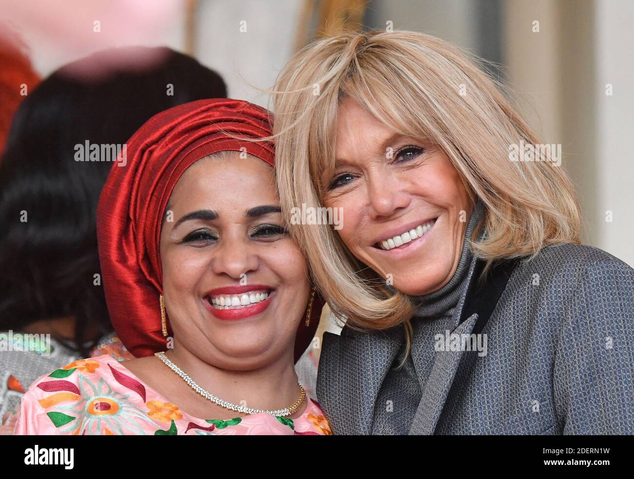 Exclusive - France's first lady Brigitte Macron welcomes Niger's first ...