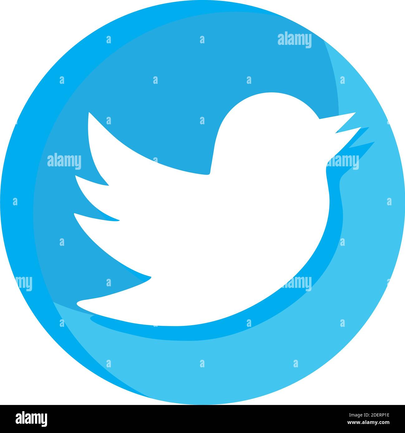 twitter social media logo flat style icon Stock Vector Image & Art - Alamy
