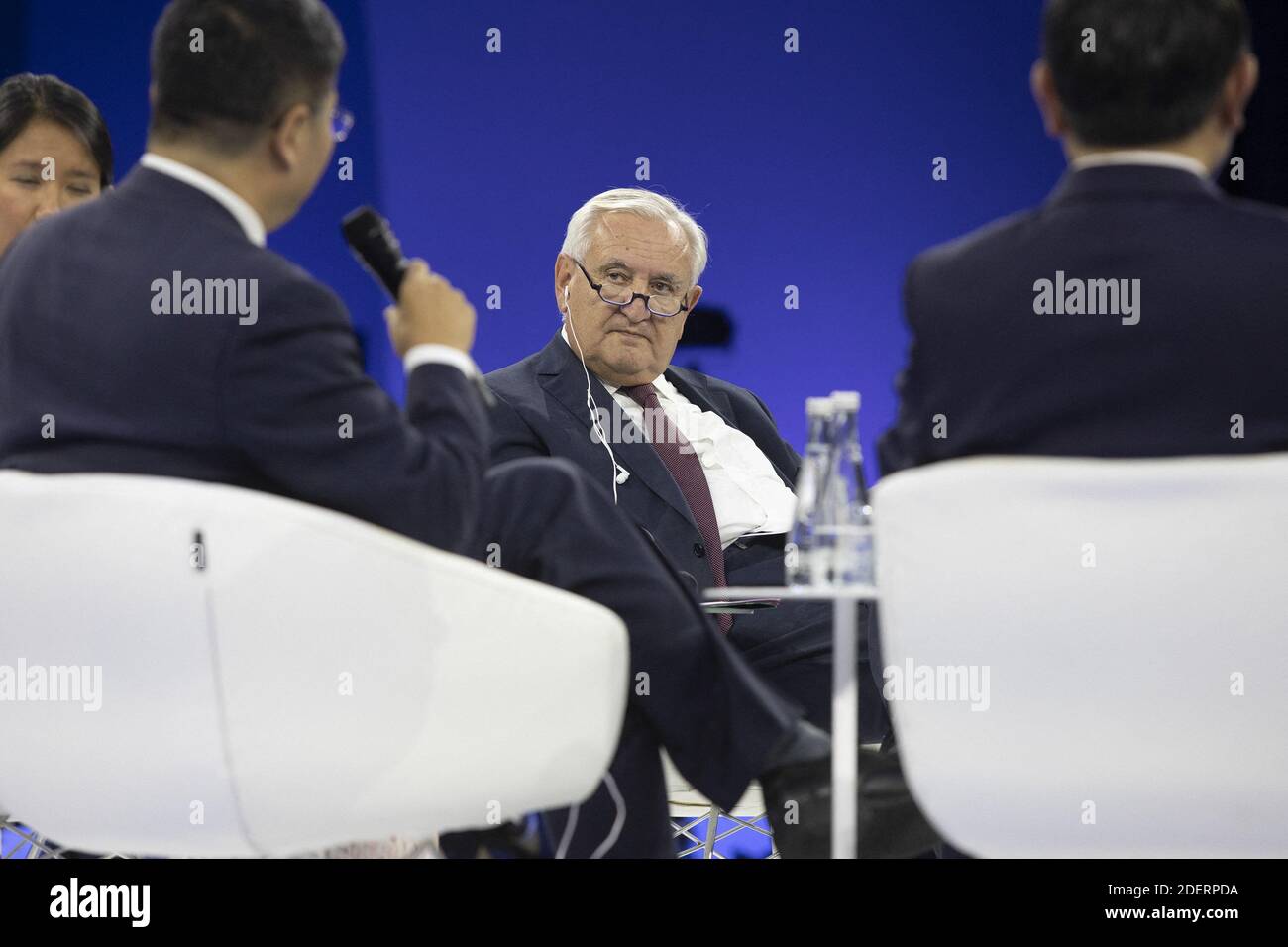 Former French Prime Minister Jean Pierre Raffarin attends the plenary ...