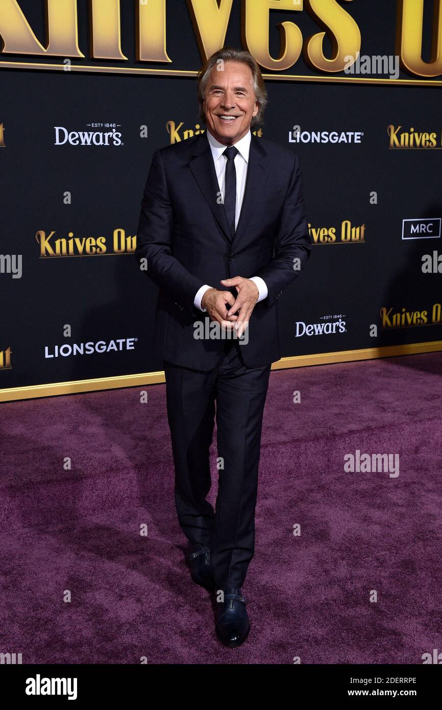 Don Johnson attends the premiere of "Knives Out" at Regency Village ...