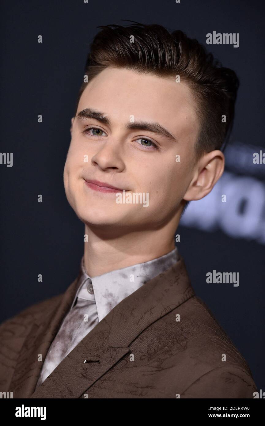 Jaeden Martell attends the premiere of "Knives Out" at Regency Village ...