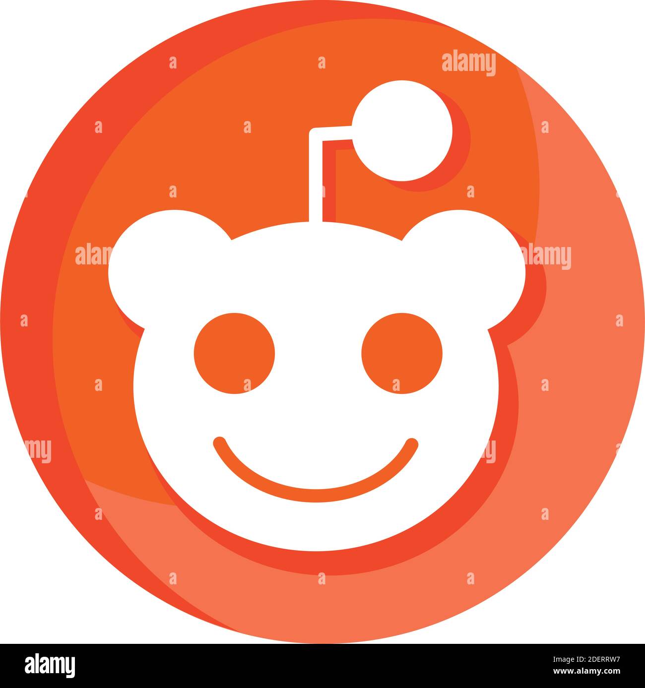 reddit social media logo flat style icon Stock Vector Image & Art - Alamy