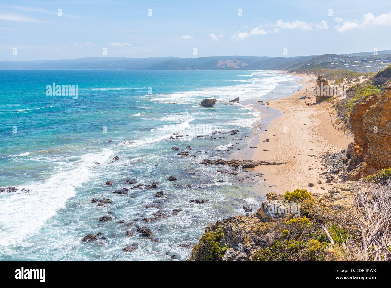 Aerial view of a beach at Split point in Australia Stock Photo - Alamy