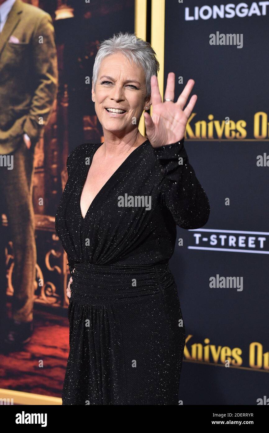 Jamie Lee Curtis attends the premiere of "Knives Out" at Regency ...